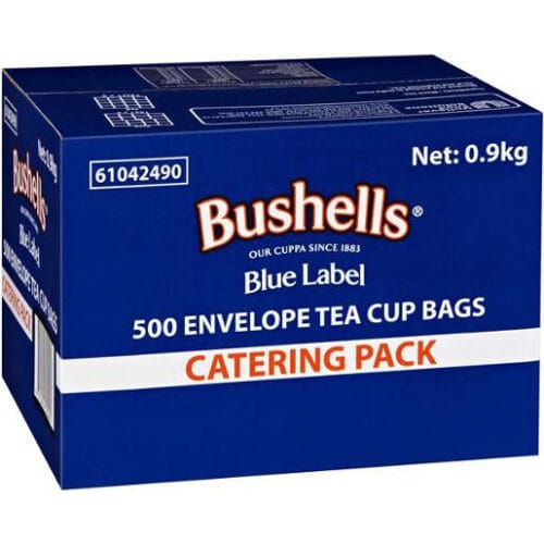 Bushells Enveloped Tea Bags 500/Carton - Brisbane Wholesale Cleaning ...